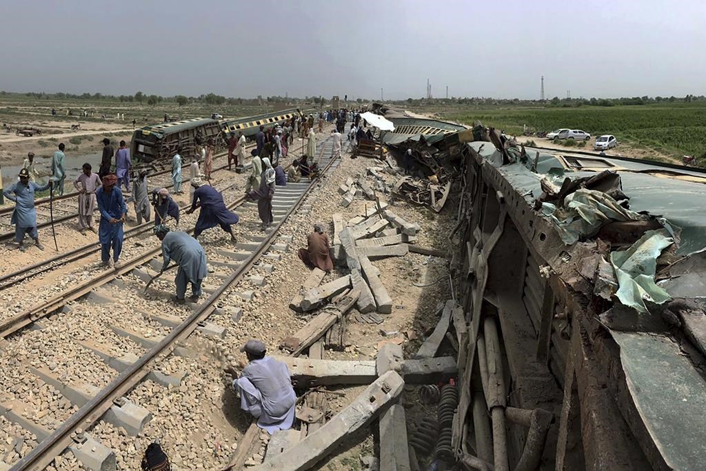 Rail service in southern Pakistan is partially restored after train ...