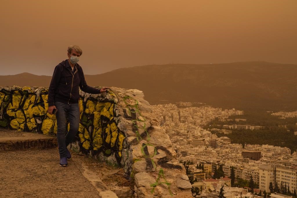 Martian skies over Athens? Greece's capital turns an orange hue with ...