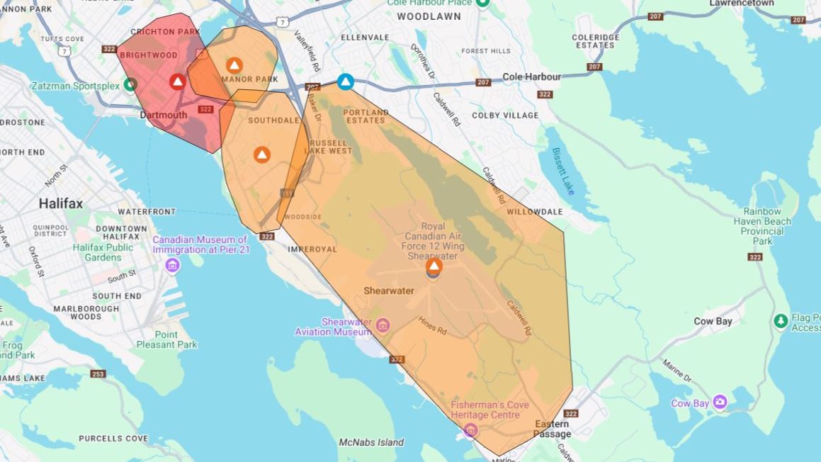 Power outage impacting thousands in Dartmouth
