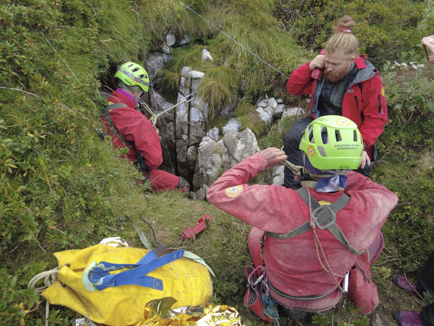 Rescuers free an injured cave explorer trapped more than 130 feet ...