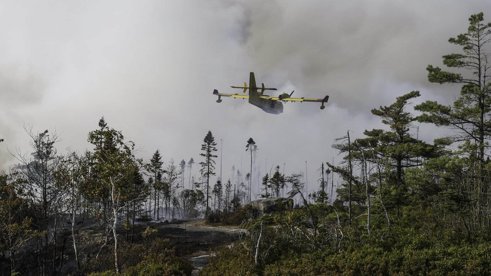 Bayers Lake wildfire being held